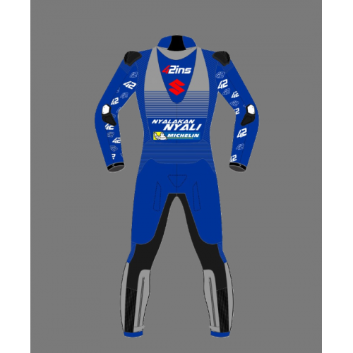 2021 Custom Motorbike suits ALEX RINS SUZUKI RACE SUIT Leather ...