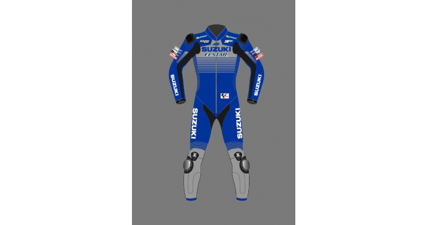 2021 Custom Motorbike suits ALEX RINS SUZUKI RACE SUIT Leather ...