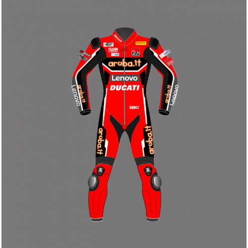 2021 Custom Motorbike suits CHAZ DAVIES DUCATI RIDING SUIT WSBK Lather ...