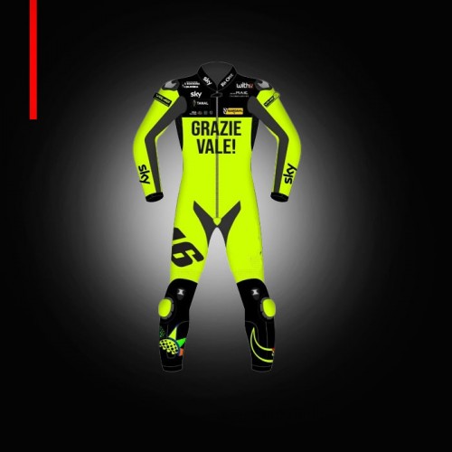 LEATHER ONE PIECE SUIT GRAZIE VALE 46 VALENTINO ROSSI