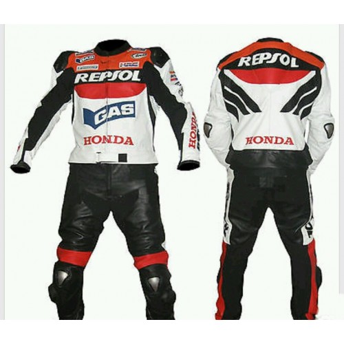 HONDA REPSOL WING MOTORBIKE MOTORCYCLE RACING SUIT - CE APPROVED FULL ...